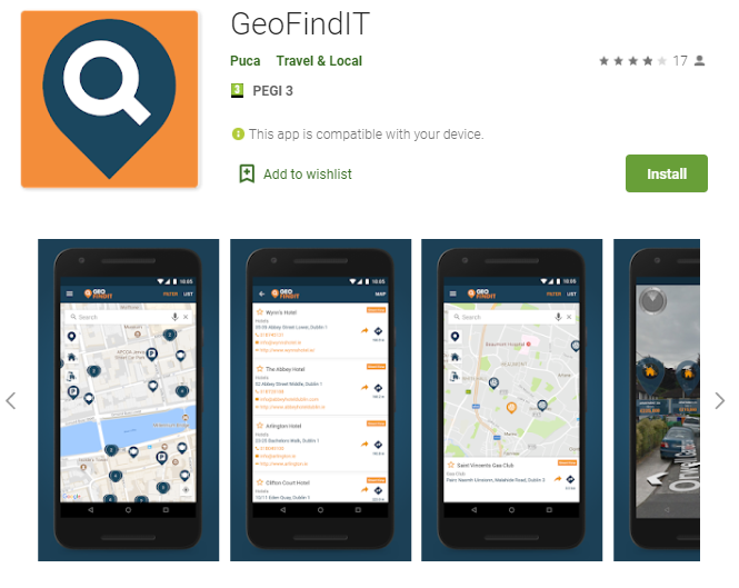 GeoFindIt Screenshot – Puca